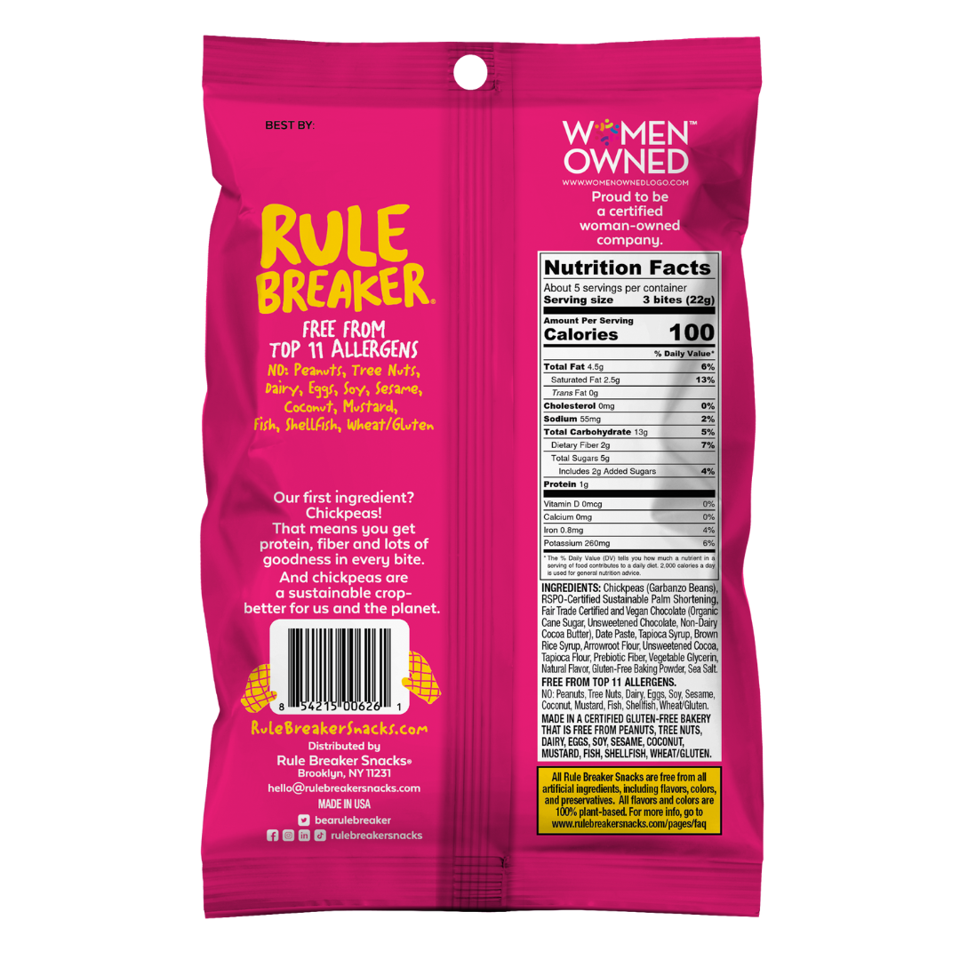 Rule Breaker Snacks Vegan Brownie Bites